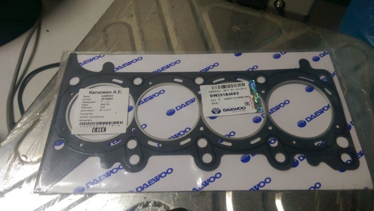 Прокладка ГБЦ 25181250 Шевроле Авео Т255 B12D1 1,2л 16V Спарк М300 ...